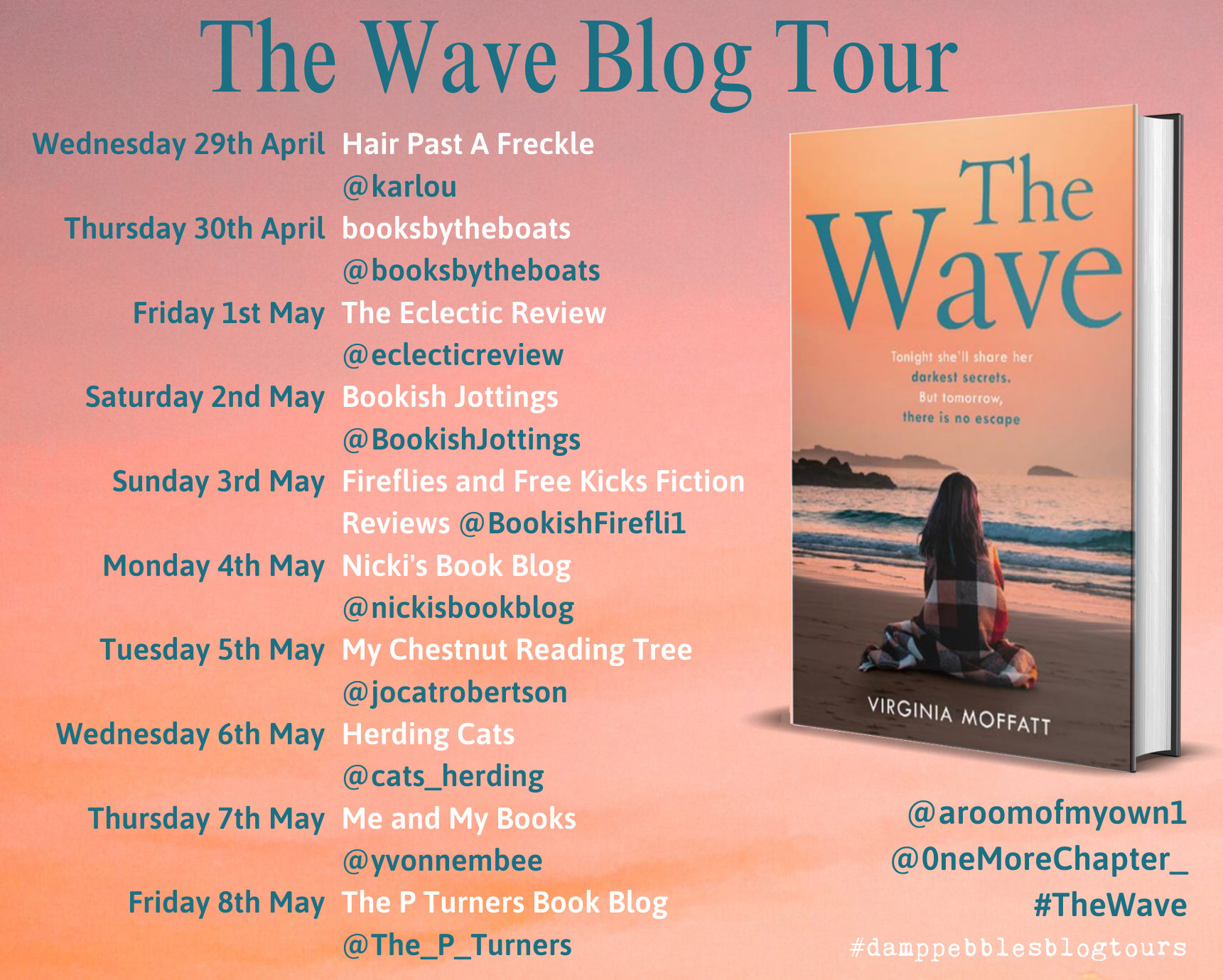 Blog Tour (Review): The Wave by Virginia Moffat - Fireflies & Free ...
