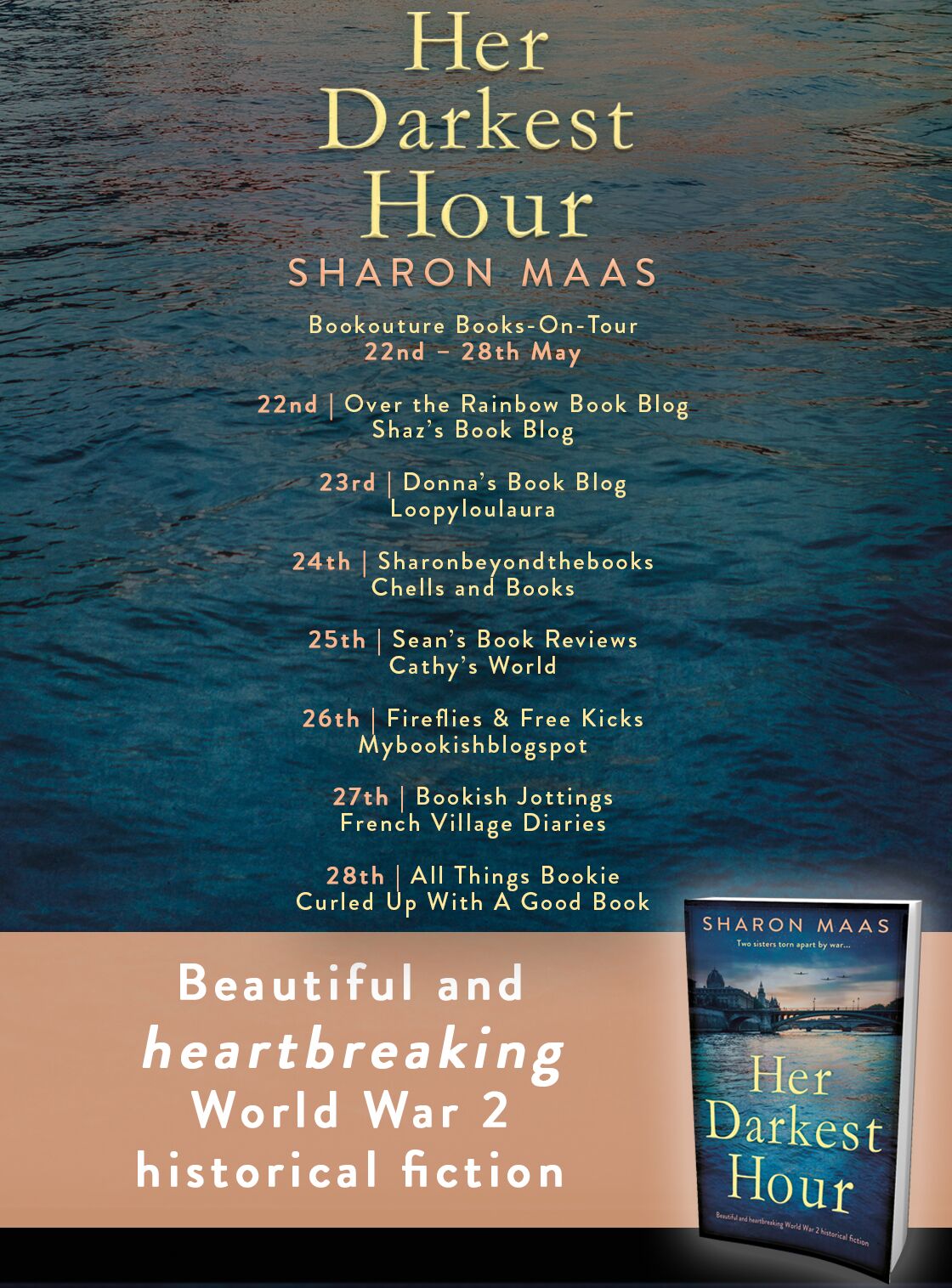 Books On Tour (Review): Her Darkest Hour by Sharon Maas - Fireflies ...